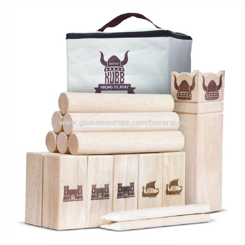 Buy Wholesale India Wooden Kubb Complete Set With Customized Design ...
