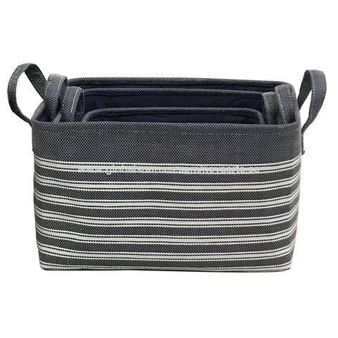 Buy Wholesale China Nested Paper Fabric Storage Box With Carry Handle ...