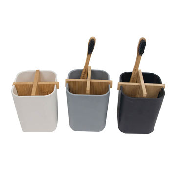 Buy Wholesale China Biodegradable Healthy Bamboo Toothbrush Holders Cup ...