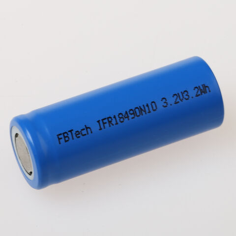 Rechargeable lithium iron phosphate battery cell 3.2V 18490 1000mAh ...