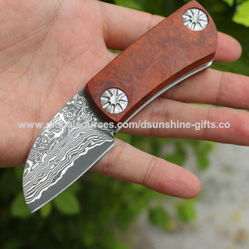 Buy Wholesale China Mini Knife Red Shadow Armored Damascus Knife Small ...
