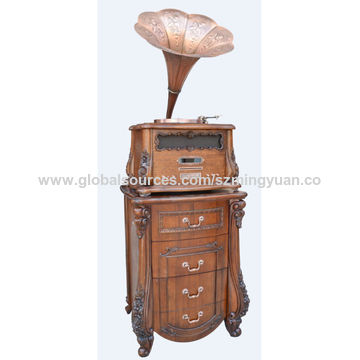China Retro phonograph Big horn Vinyl record player on Global Sources ...
