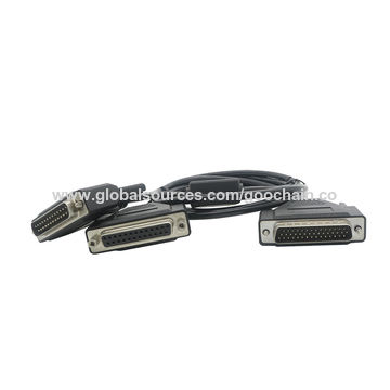 DB44 Male to Serial DB25 Male 2 Way Splitter Cable DB44-to-DB25 Cable ...