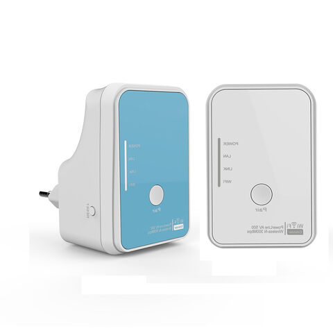 China Winstars 1Pair Homeplug AV Plug Wireless-N 300Mbps wifi Extender ...
