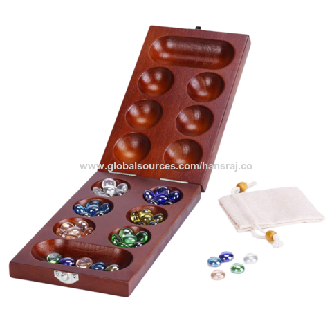India Wooden mancala complete set with customized size logo design ...