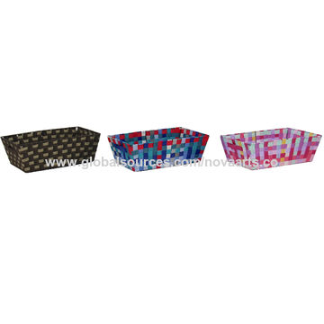 China Nylon Webbing Woven Storage Basket on Global Sources,Nylon Basket ...