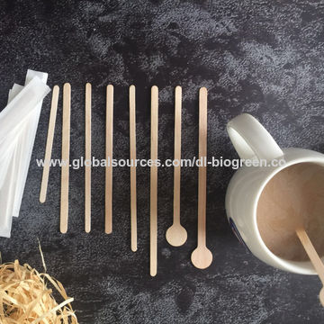 China Eco-friendly wooden disposable coffee/tea stirrer got BRC BSCI ...