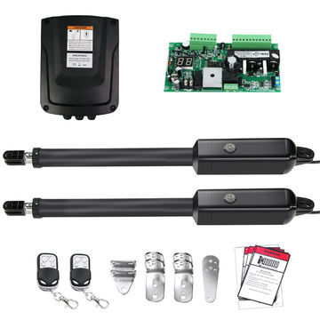 China Automatic Electrical Dual Arm Swing Gate Opener, 24V DC Powered ...