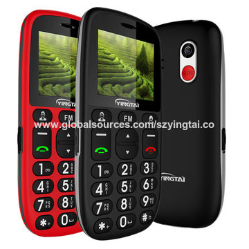 China 2.2 inch 2G GSM MTK chipset dual sim big button senior function ...