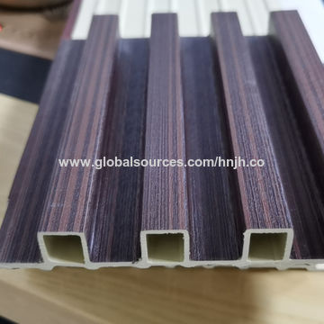 China Chocolate WPC wall panel Brown color wall panel interior wall ...