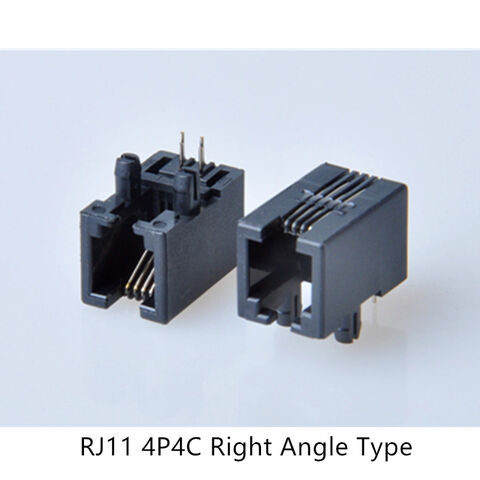 China RJ11 4P4C Right Angle Type on Global Sources,RJ11 connector,RJ11 ...