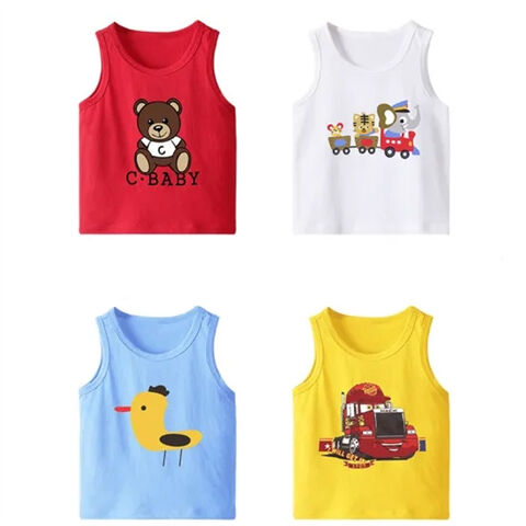 Buy Wholesale China 2021 Summer Cartoon Cotton Children′s Halter Baby ...
