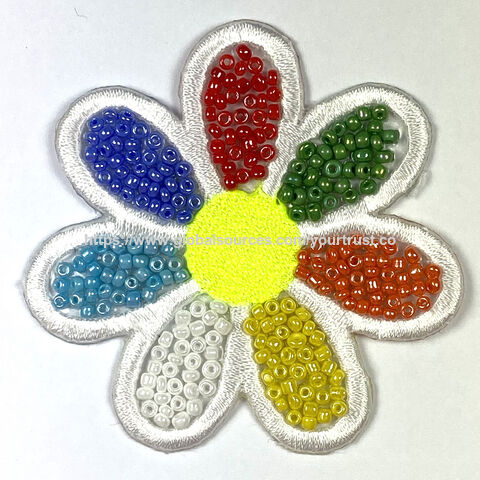 Buy Wholesale Taiwan Iron On Beaded Motifs, Heat Cut Beaded Patch ...