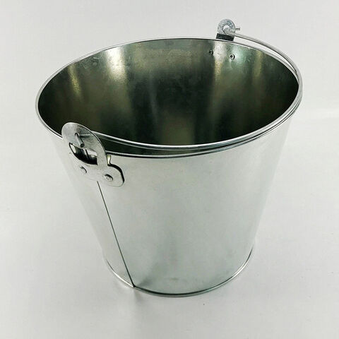 Ice Bucket Round Shape Beer Ice Bucket Metal Tin Ice Bucket Galvanized ...