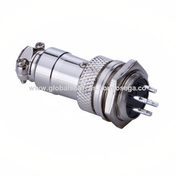 China GX16 6 Pin Electronic Connector Ordinary screw type aviation plug ...