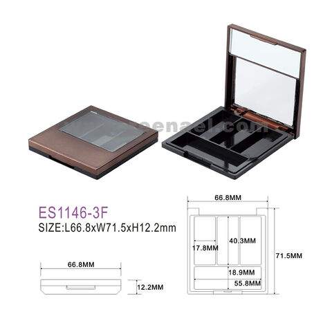 Compact Cosmetics Eye Shadow Case, Available In Various Colors And ...