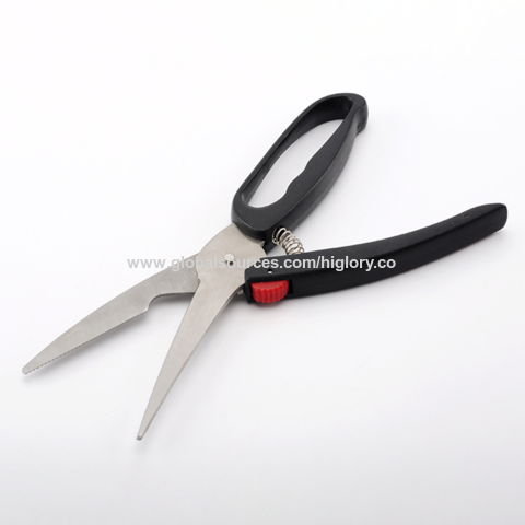 China Utility Ultra Sharp-edged Spring-Loaded Kitchen Scissors with ...