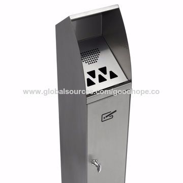 Buy Wholesale China Metal Ashtray Box Cigarette Bin Ash Disposal Floor ...