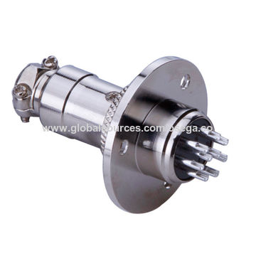 Buy Wholesale China Gx16 8 Pin 28x24x20 Flange Aviation Plugs With ...