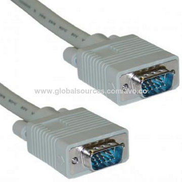 China VGA HD-15P Male/Male LCD/CRT Monitor Cable on Global Sources,VGA ...