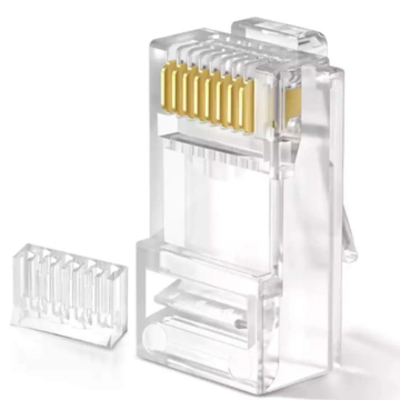 2 Pieces RJ45 8P8C Modular Plug Cat6 RJ45 UTP Connectors, 2 Pieces RJ45 ...