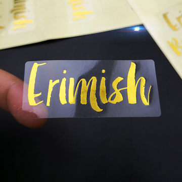 Buy Wholesale China Transparent Gold Foil Sticker, Gold Foil Letter ...