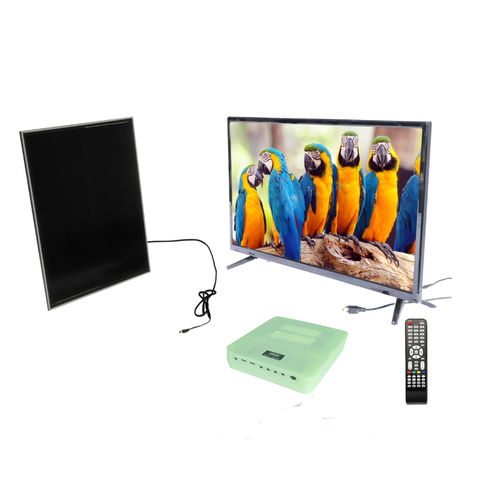 China DC 12V 32 inch LCD Home Solar TV Kit with Solar Panel & Battery ...