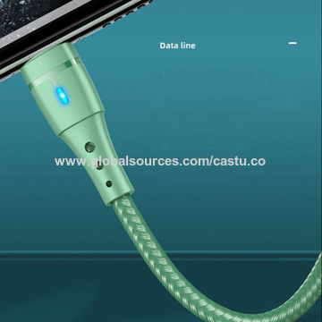 Buy Wholesale China Customized Usb Nylon Braided Led Charge Cable ...