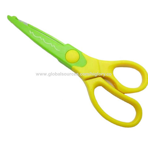 High Quality plastic zig zag safety Color style comfy grip paper ...