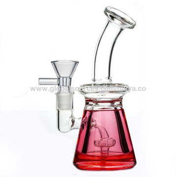 Mini Glass Beaker Bongs Smoking Water Pipes 7Inch With Glycerin Coil ...