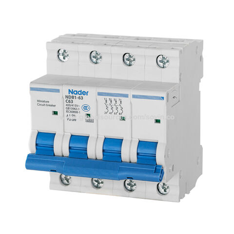 Buy Wholesale China Circuit Breakers, Ndb1-63 C63/4 Miniature Circuit Breaker, Civil ...