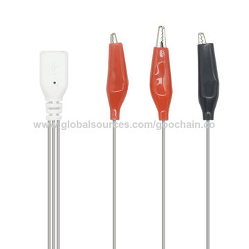 Buy Wholesale China Micro Usb To Red And Black Alligator Clip Cable ...