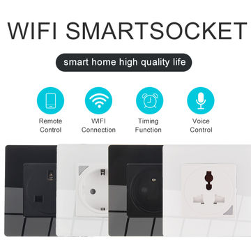China Wifi Smart Universal Power Wall Socket Panel With On/Off Switch ...