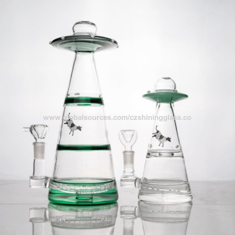 Buy Wholesale China Ufo Glass Bong Glass Water Pipe Recycler Showerhead ...