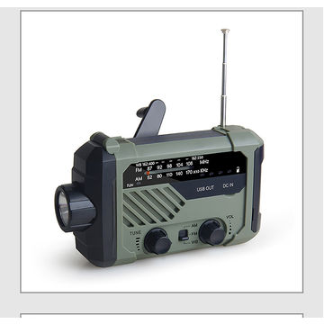 Multi functional emergency solar hand crank radio with flashlight ...