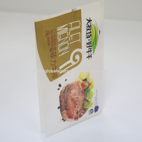 Custom Design Attractive Printed Side Gusset Shape Filet Mignon Frozen ...