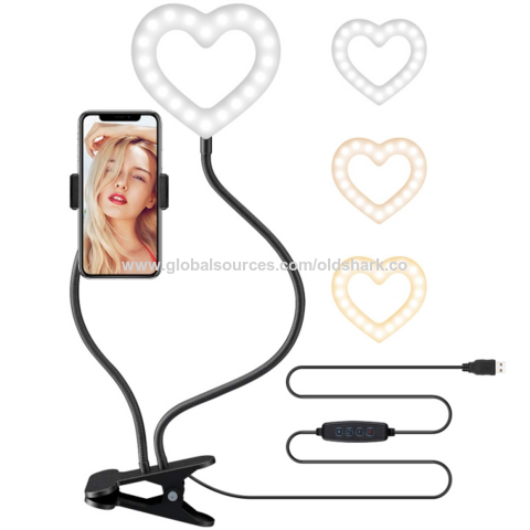 Buy Wholesale China New Product Heart Led Ring Light Camera Fill Light ...