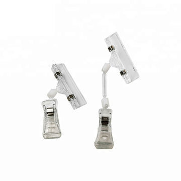 China A&H plastic clear pop clips price tag display rack advertise ...