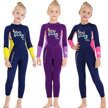 Buy Wholesale China Kids Girls 2.5mm Neoprene Wetsuits Keep Warm Long ...