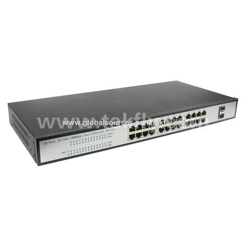Buy Wholesale China 26 Ports Gigabit Rack Mount Ethernet Switch,10/100 ...