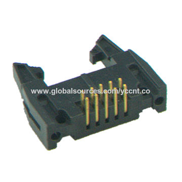 Buy Wholesale China 2.54mm Dual Rows Gold Flash Right Angle With ...