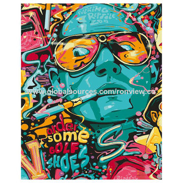 China VANCY ARTS Portrait Painting By Numbers Mystery Woman Girl Custom ...