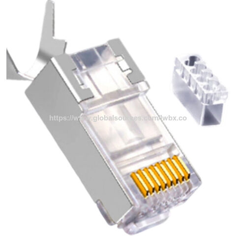 Buy Wholesale China Cat7 Rj45 Shielded Modular Plug With Holes & Cat7 ...