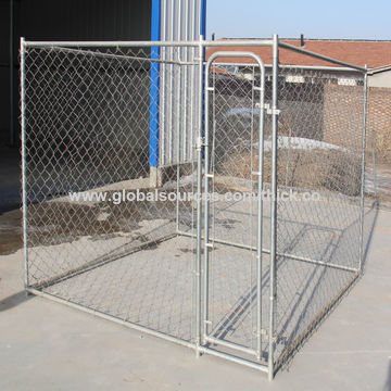 China Pet dog cage kennel outdoor chain link fence dog cage on Global ...