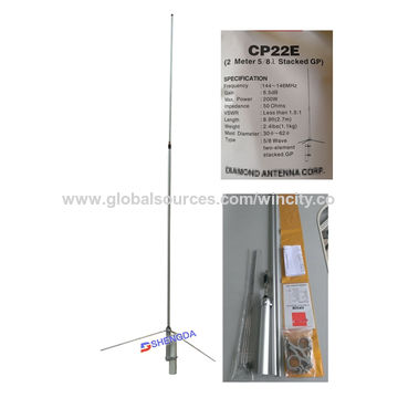 China High gain 2.7m aluminium alloy diamonds CP22E VHF omni Base ...