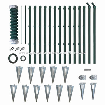 Pvc Coated Chain Link Fence With Pipe Post And Fittings - Explore China ...