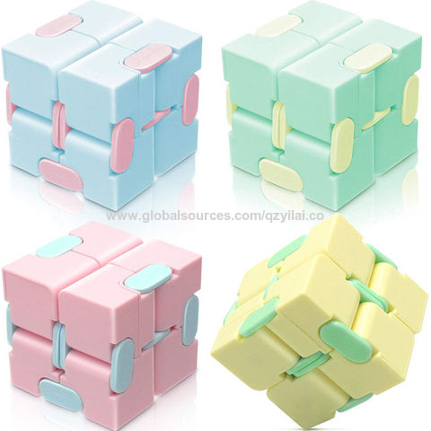China Fidget cube Toy,Rainbow Square Hard Shell Pop It Bubble Fidget ...