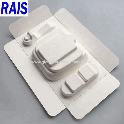 Molded Paper Pulp Packaging Tray Paper Pulp Carton Biodegradable Pulp ...