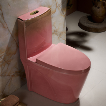 OEM Personalized creative color toilet jade glaze toilet super vortex ...