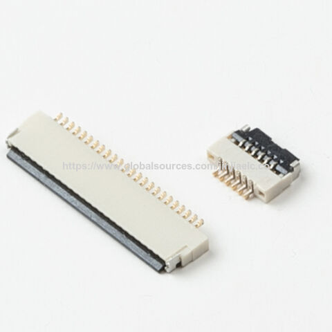 China FPC connector 0.5mm pitch SMT type 4-40 PIN plated. on Global ...